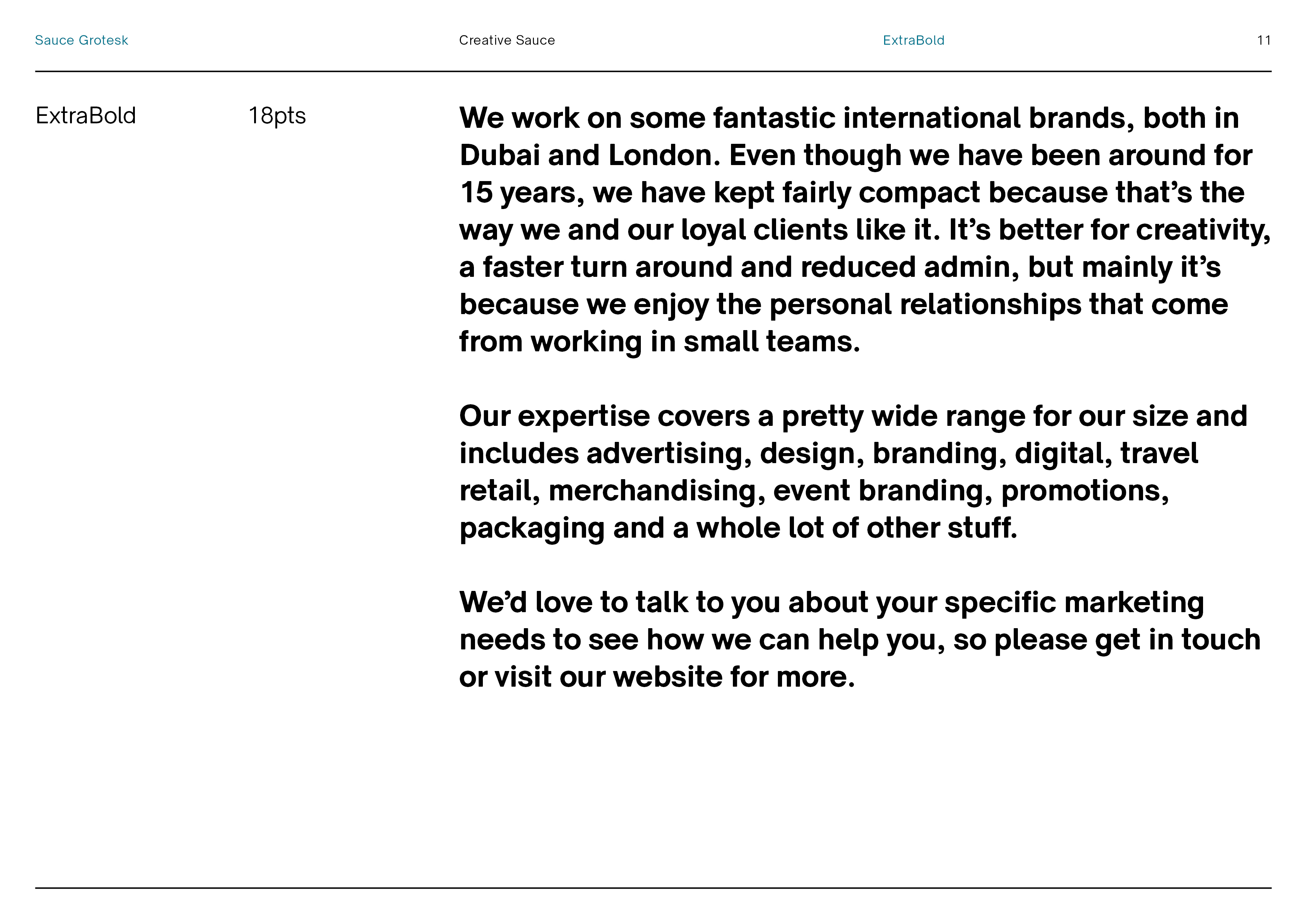 Creative Sauce — Open Sauce Typeface